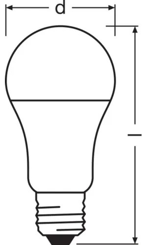 LED žárovka E27 LEDVANCE PARATHOM CL A FR 10W (75W) teplá bílá (2700K)