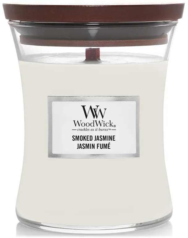 WoodWick – svíčka Smoked Jasmine (Kouřový jasmín) Velikost: střední 275 g