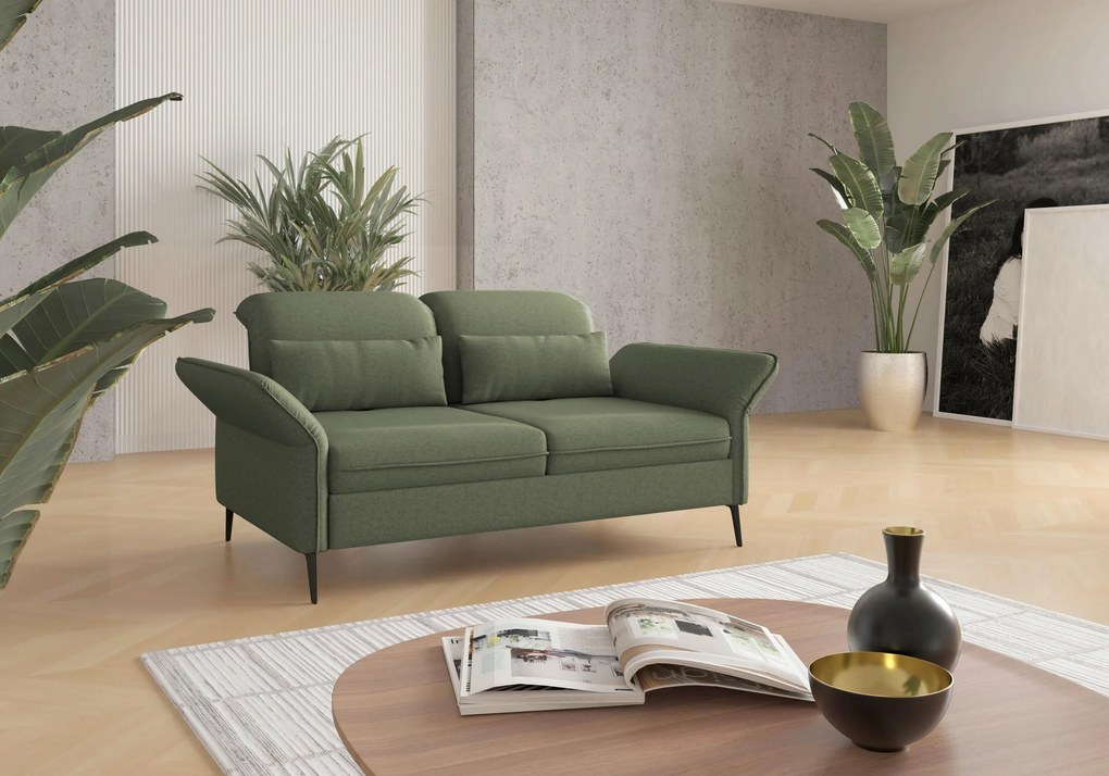 XXXLutz TŘÍMÍSTNÁ POHOVKA, textil, olivově zelená Sit & More - Pohovky - 00014401189K