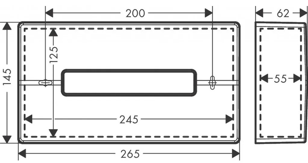 Hansgrohe AddStoris - Zásobník na kosmetické kapesníky, kartáčovaný bronz 41774140