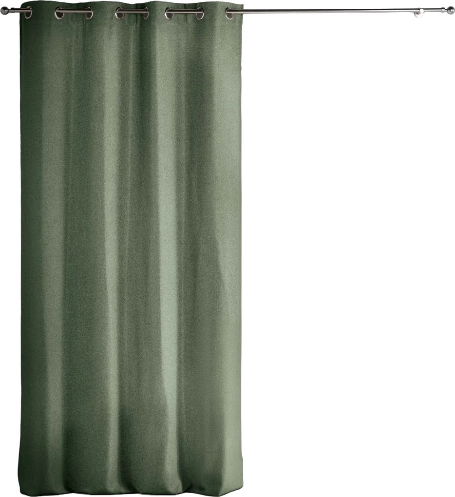 Záclona na průvlecích CHAMBRAY CHINEA CEDRE, 135 x 240 cm, zatemňující