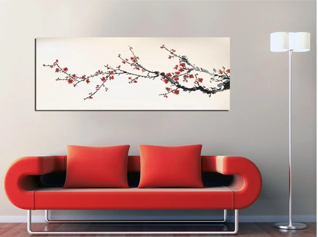 Obraz na plátně Cherry tree PC041 30x80 cm