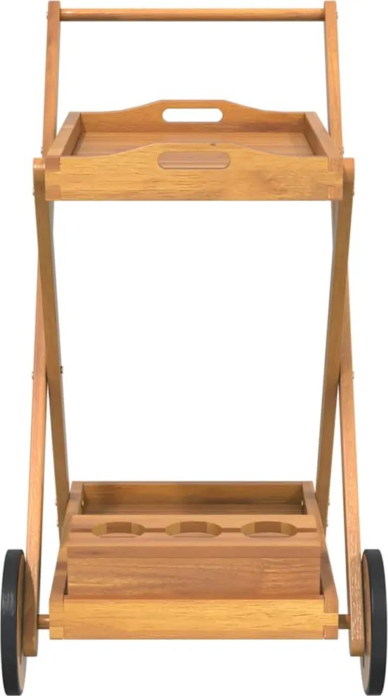 Čajový vozík 54 x 87 x 90 cm masivní akáciové dřevo 319424