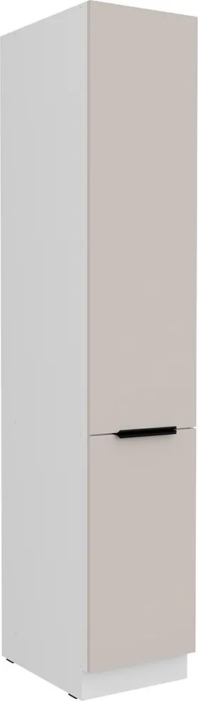 COMO | vysoká skříňka 40 DK-210 2F potravinová s policemi | 40 cm | bílá/kašmír