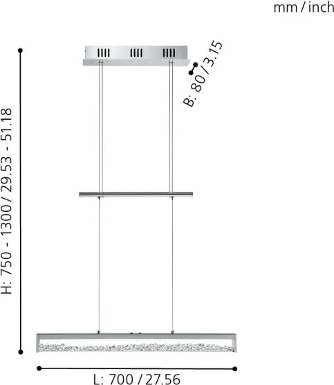 Eglo 93625 - LED stmívatelné svítidlo CARDITO 1 LED/24W/230V