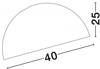 LED černo-zlaté designové stropní svítidlo Gea 40