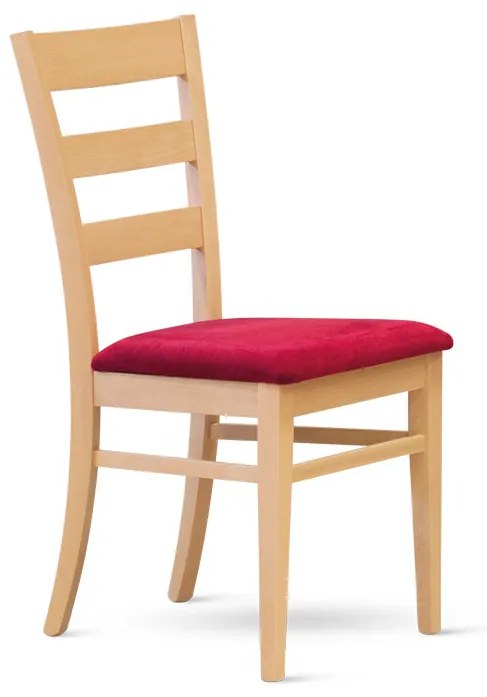 Stima Židle VIOLA s čalouněným sedákem Odstín: Borneo, Látky: GENEZA soft 23