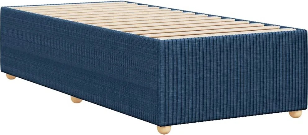 Rám postele bez matrací modrá 80x200 cm textil 3284899