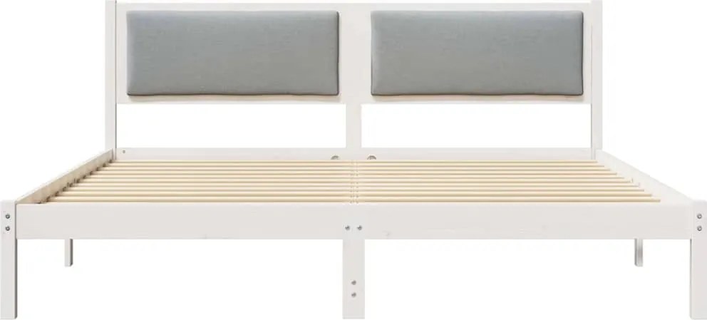 Rám postele Světle šedá 200 x 200 cm Masivní borové dřevo 3394232