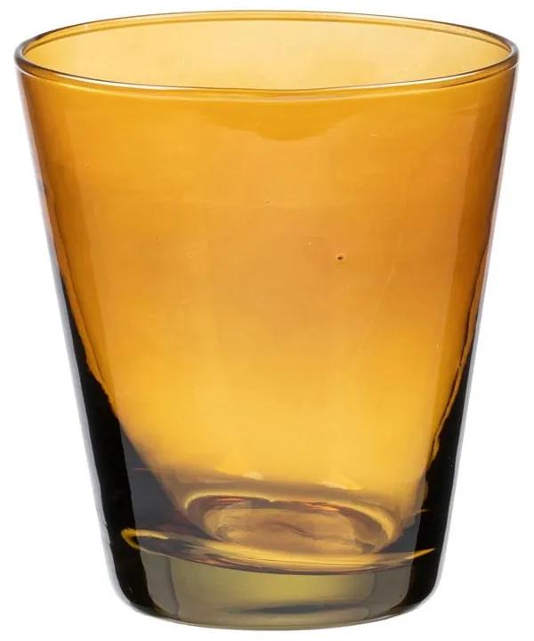 Žlutá sklenice na vodu Bitz Basics Amber, 300 ml