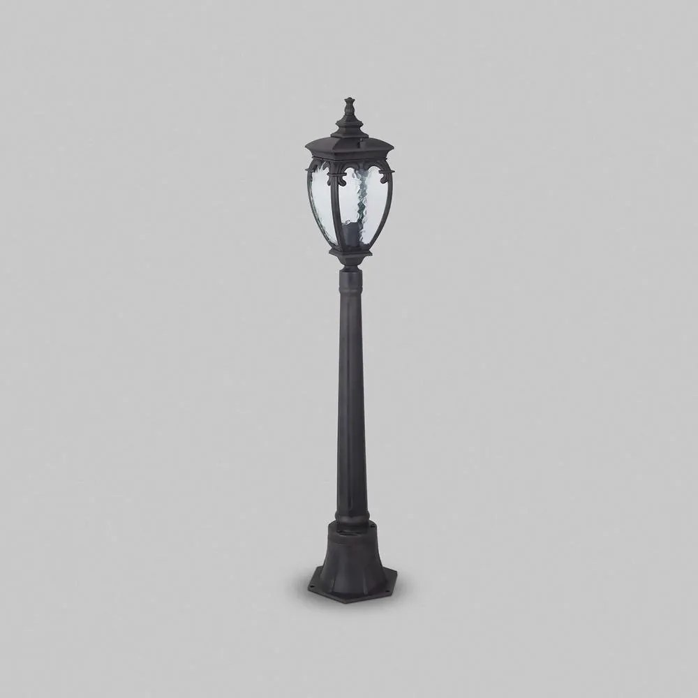 M O414FL-01BZ1 Venkovní sloupkové svítidlo Fleur E27 60W bronz antik čiré sklo IP44 - MAYTONI