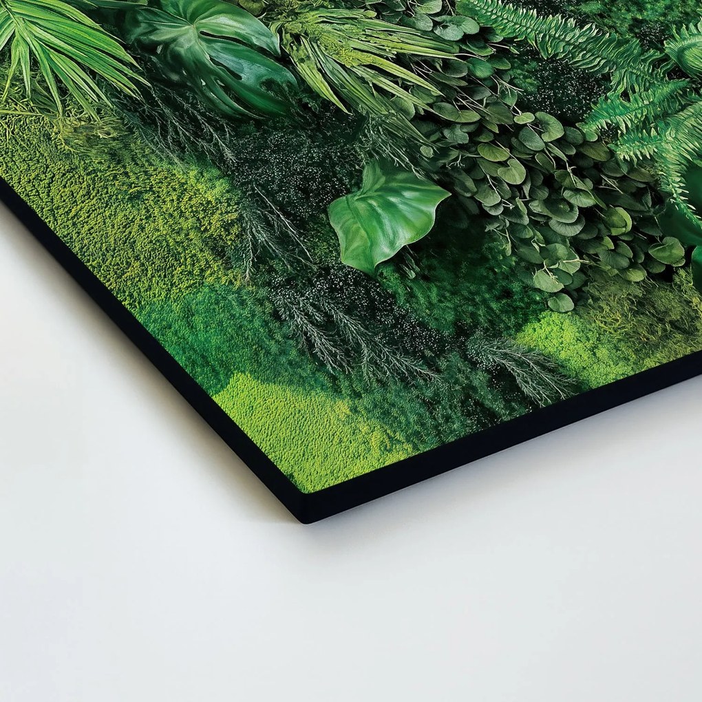 DUBLEZ | Dřevěný obraz - Mechová monstera | UV tisk, Premium
