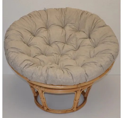 Ratanový PAPASAN, světlý, průměr 110 cm