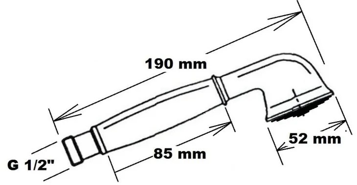 Mosazná sprchová hlavice v bronzové barvě ø 5 cm Antea – Sapho