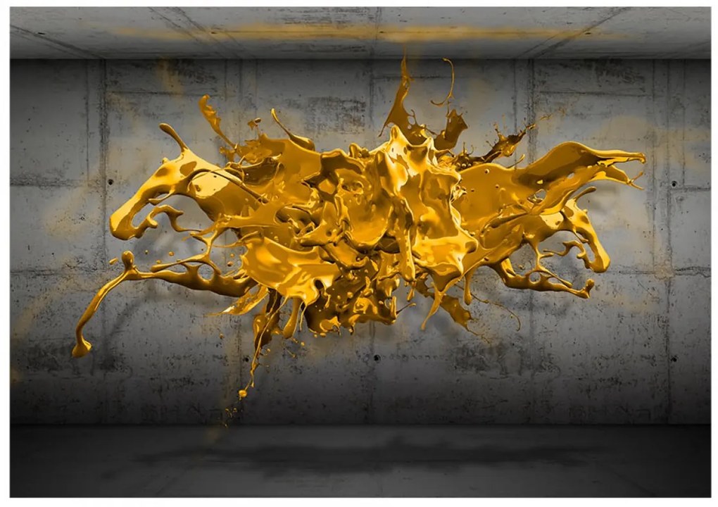 3D tapeta zlatá (150x105 cm) - Murando DeLuxe