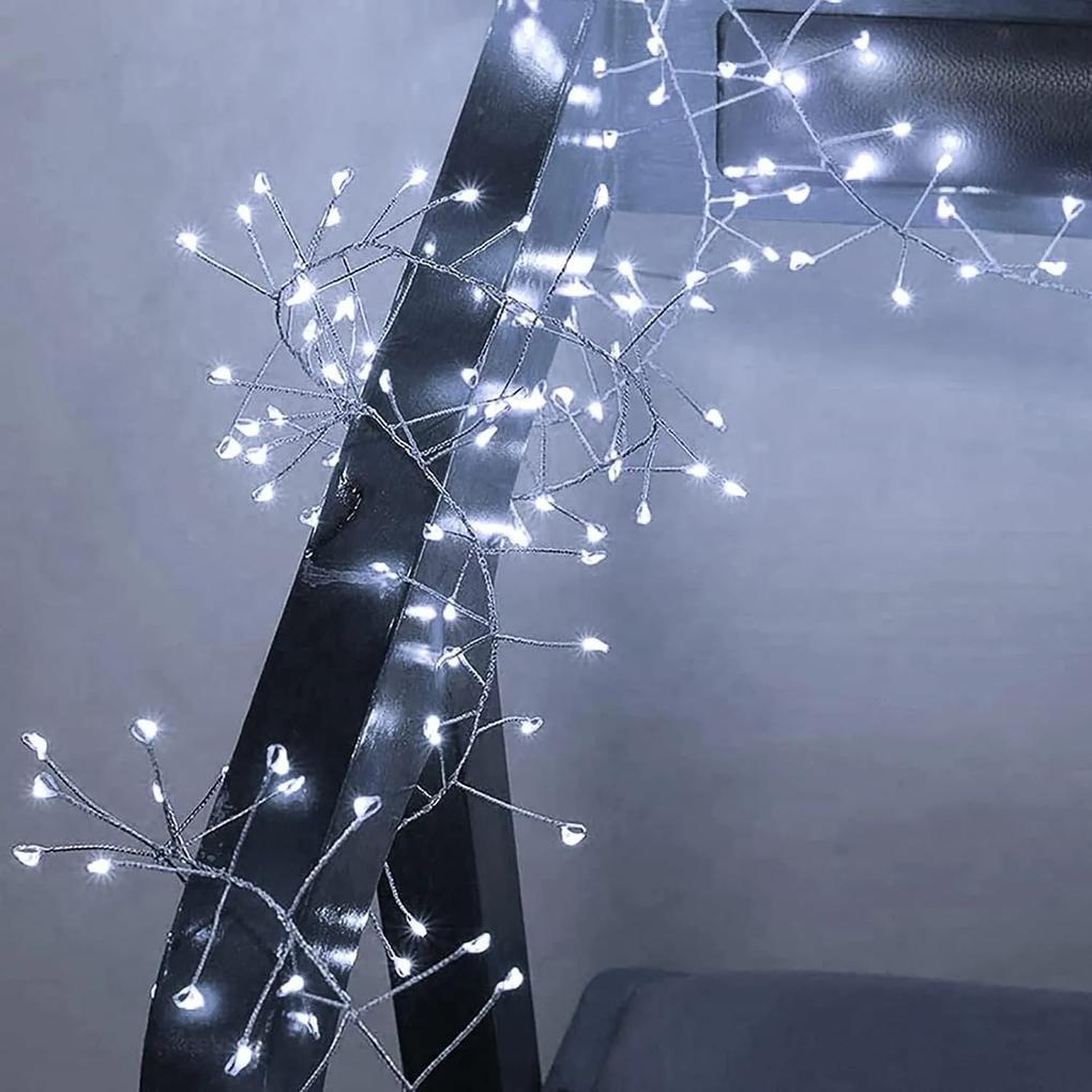 Vánoční LED nano řetěz, studená bílá, 5m, 500 LED