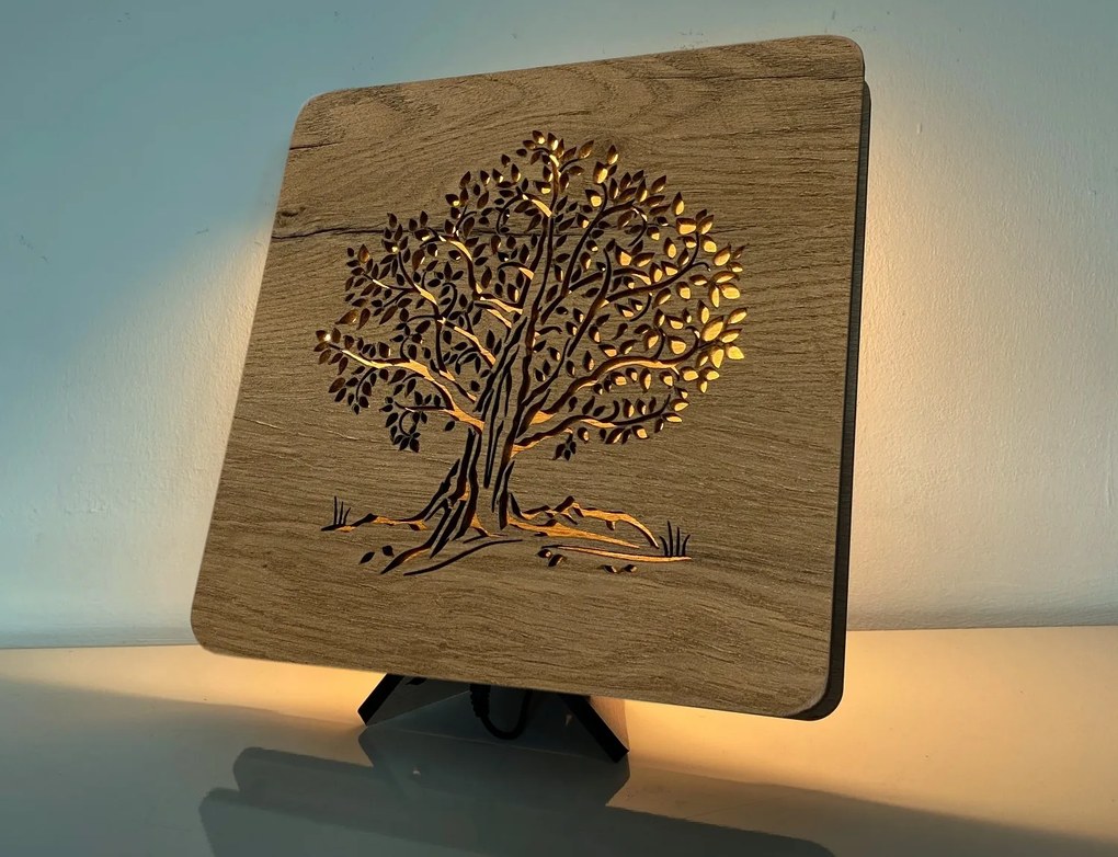Li-Go "Lípa" lampa 31x31 cm provedení povrchu: černá s patinou