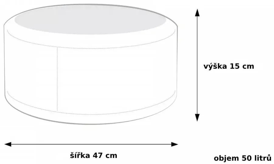 Primabag Classic polyester 43x15 cm šedá