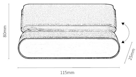 Rabalux 70127-LED Stm. str. svíti. do 1-fáz. lišt. sys. LiTrack 4W/24V 11,5 cm