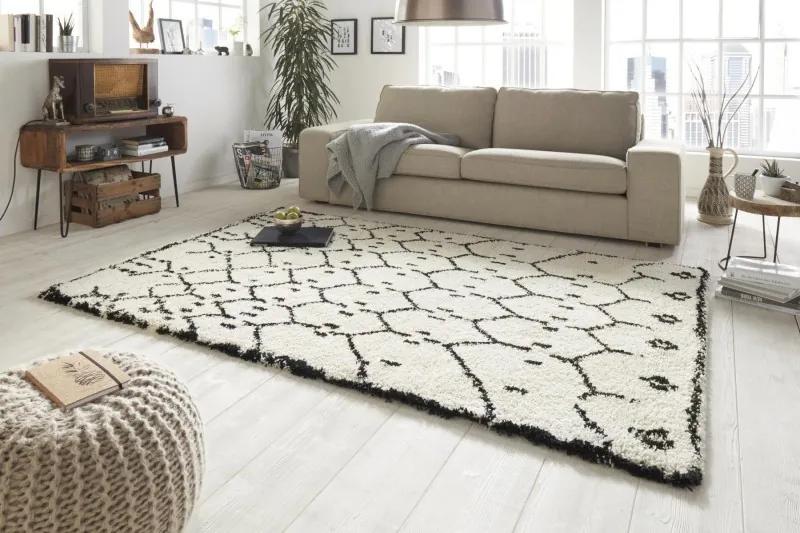 Hans Home | Kusový koberec Allure 102759 creme schwarz, béžová - 80x150