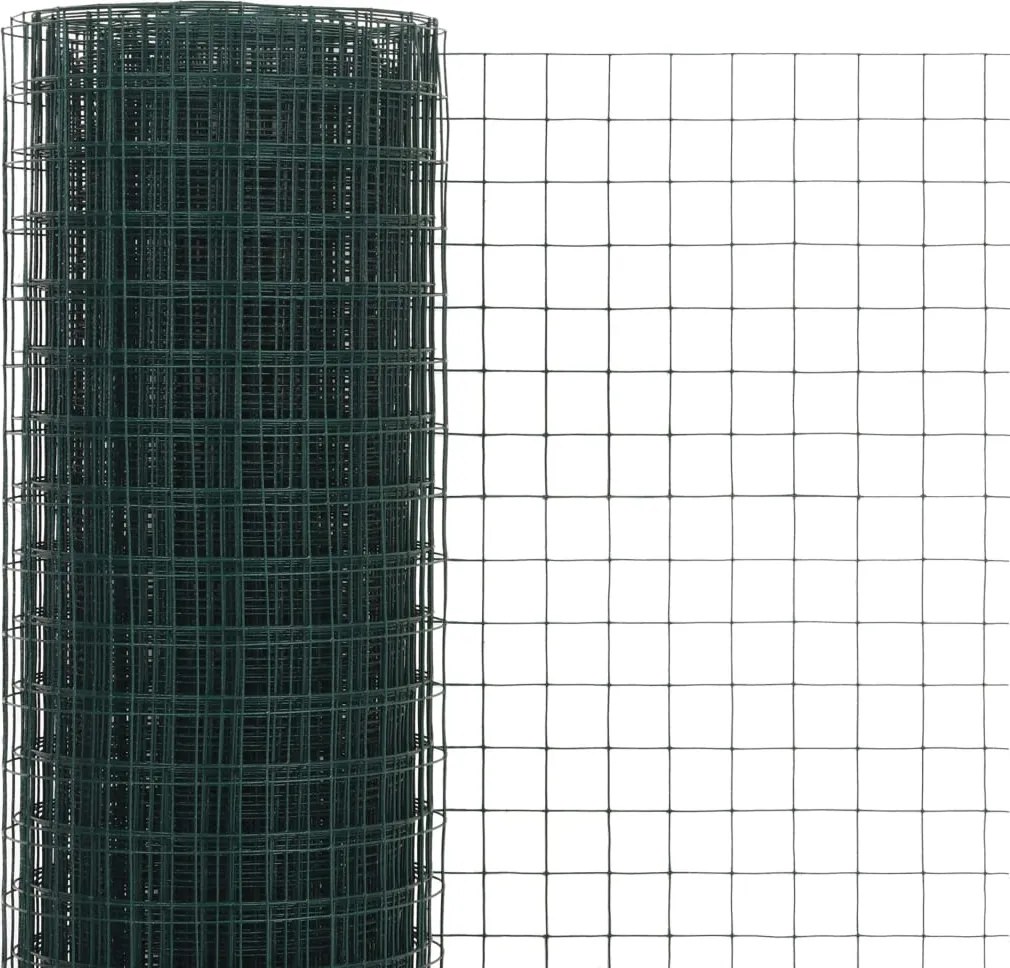 Pletivo ke kurníku ocel PVC vrstva 25 x 0,5 m zelené 143631