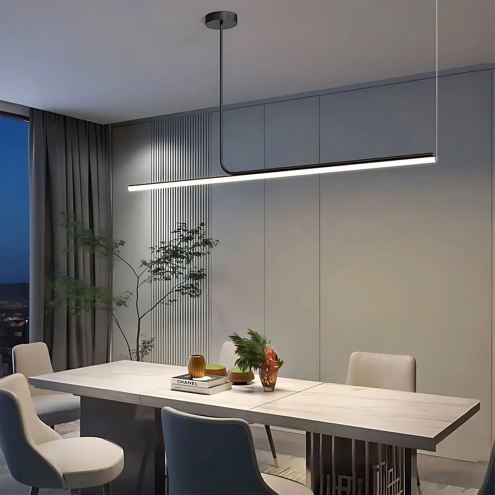 Toolight Toolight, LED stropní svítidlo 140cm, 14W, APP1660-CP, černá, OSW-06994