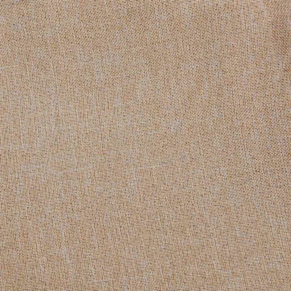 Zatemňovací závěs s háčky vzhled lnu béžový 290 x 245 cm 321215