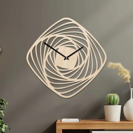 Designové dřevěné hodiny - nástěnné hodiny s 3D efektem l SENTOP PR0352