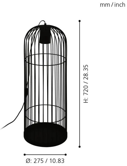 Eglo 43389 - LED Stojací lampa LATCHELY 1xGU10/4,6W/230V