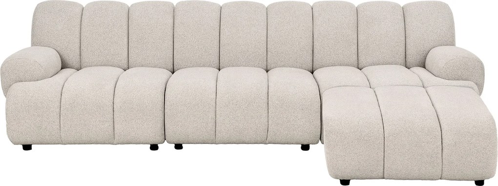 House Nordic Třímístná pohovka TAZA béžová 276 cm pravá 1360005
