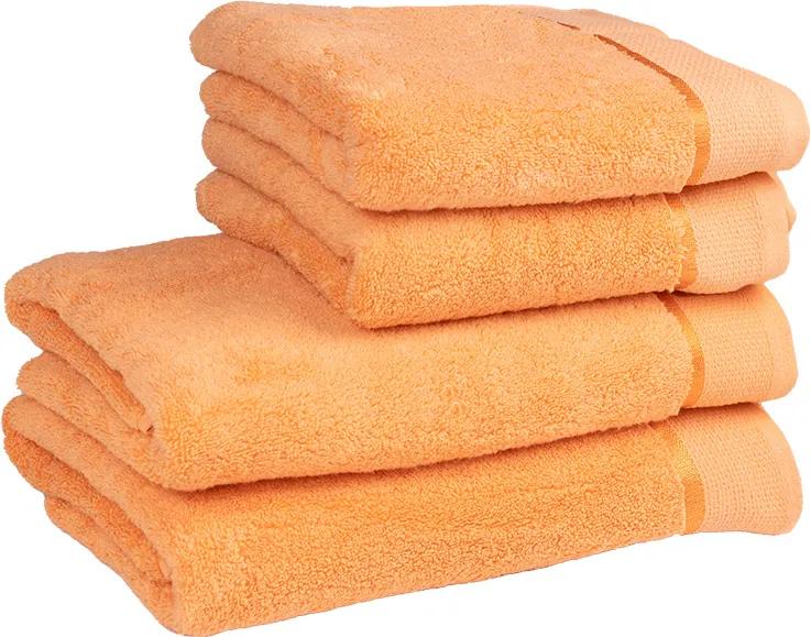 Bavlněný ručník / osuška z mikro bavlny- oranžová - Oranžová - 50*90 cm