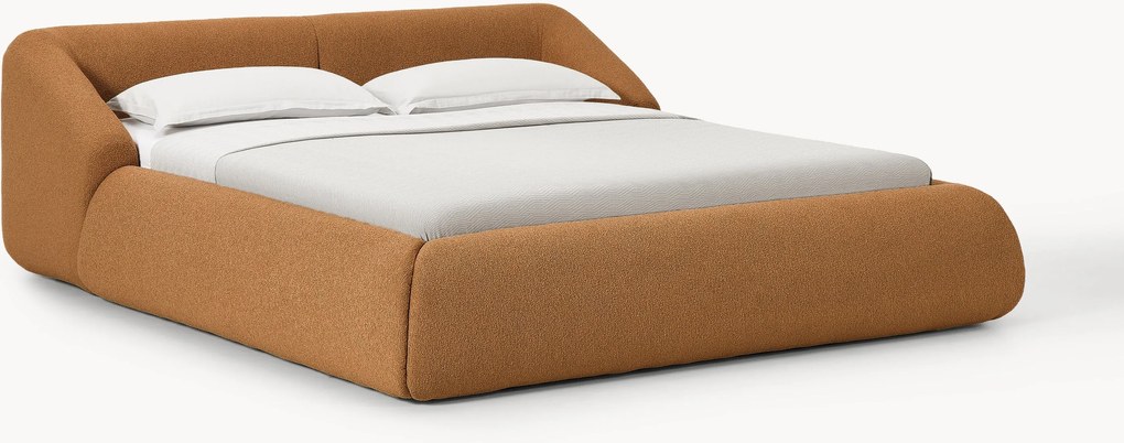 Čalouněná bouclé postel Sofia
