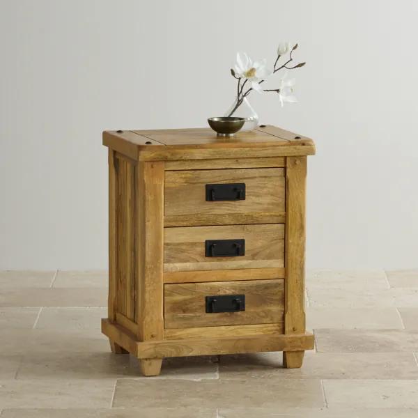 Indický nábytek - Noční stolek Devi 45x60x40 z mangového dřeva Mango natural