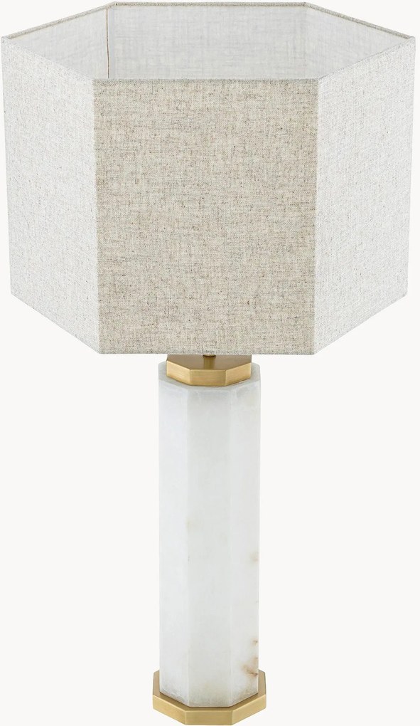 Stolní lampa z alabastru Newman
