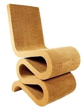 Designová židle Wiggle, karton