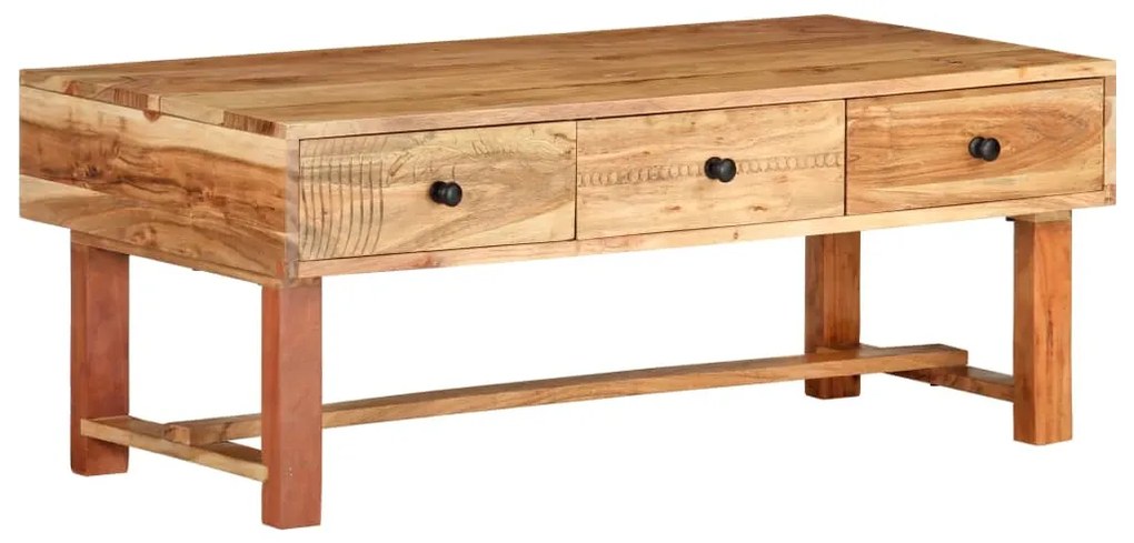 Konferenční stolek 100 x 50 x 40 cm masivní akáciové dřevo,  322669