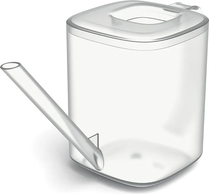 Prosperplast Konvička na květiny TUBI transparentní, 1l - 24 x 10 x 13,6 cm