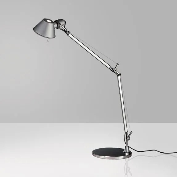 Artemide A008600 + A005910 Tolomeo Mini, designová stolní lampa, 1x77W E27, hliník, 108 cm
