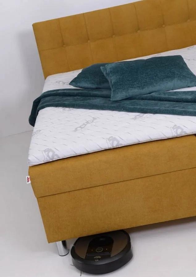 Pohoda Čalouněná postel TORINO s úložným prostorem | Šířka matrace: 180 cm,Látka: Voss 44
