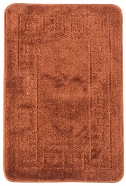 Koupelnový kobereček MONO 1030 NEW BROWN 4605 1PC řecký, hnědý