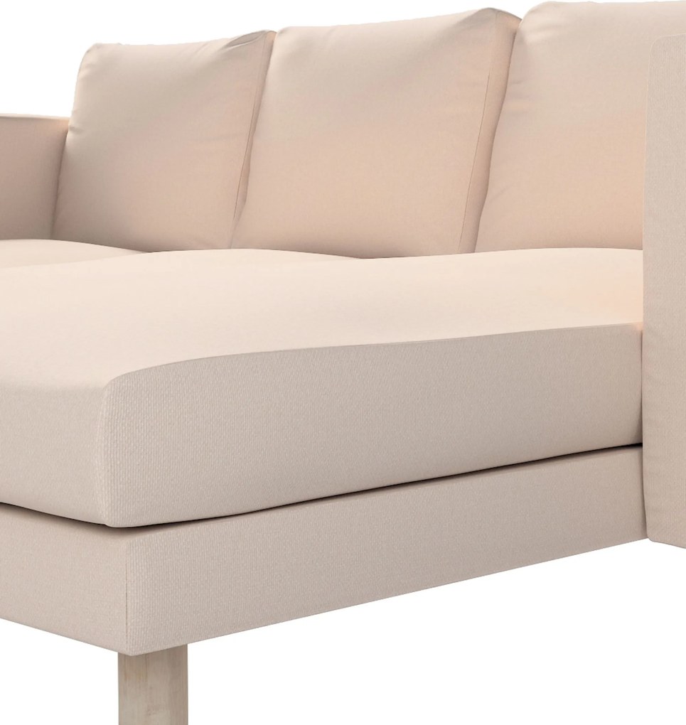 Potah na pohovku IKEA Norsborg 3-místná se šezlongem barva růžová látka pletený vzor