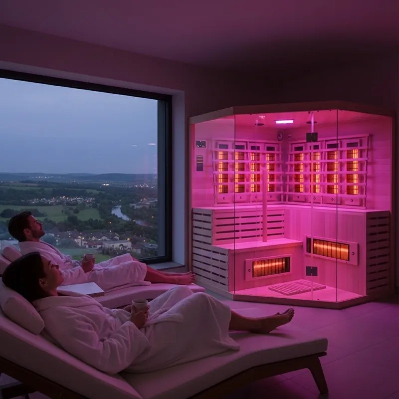 BPS-koupelny Infrasauna Relax HYD-3945 180x180, 5-6 osob