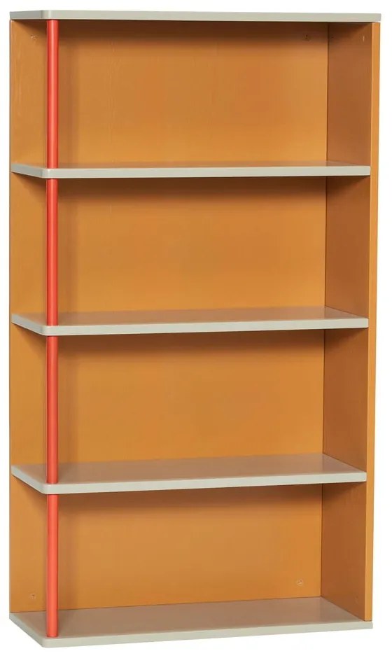 Oranžová nástěnná knihovna z jasanového dřeva 60x109 cm Apollo – Hübsch