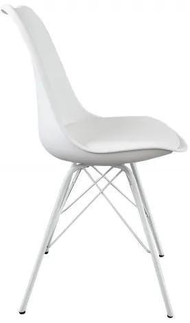 Židle Scandinavia Retro bílá bílá / 36205