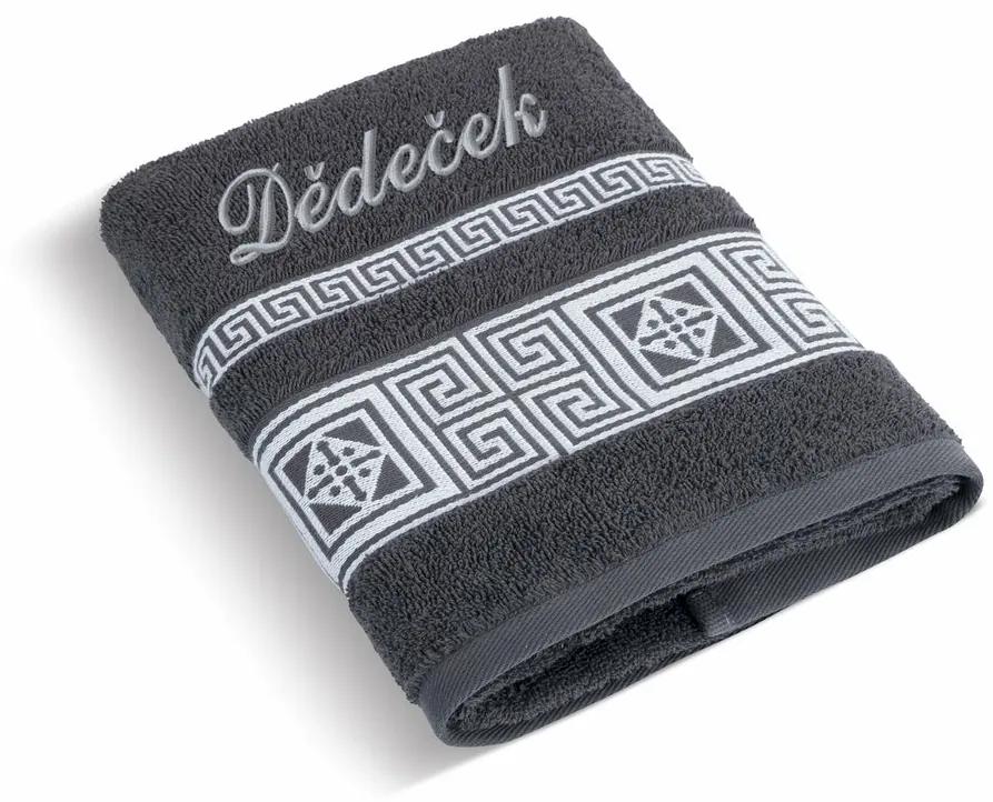 Bellatex Froté ručník 50x100 řecká kolekce 155/044 s výšivkou Dědeček