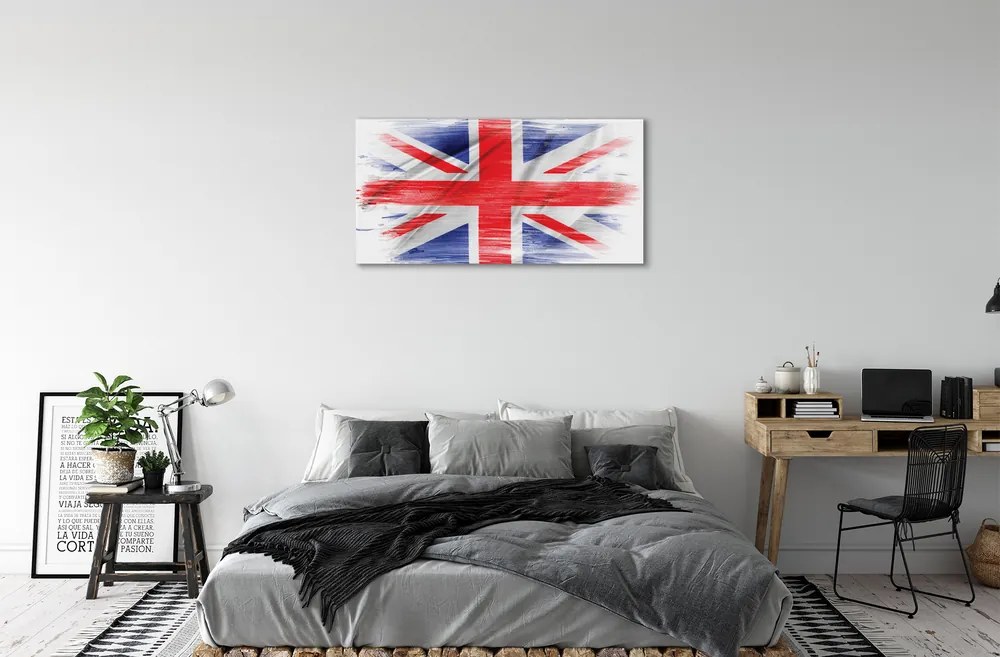 Obrazy na plátně Vlajka Velké Británie 100x50 cm