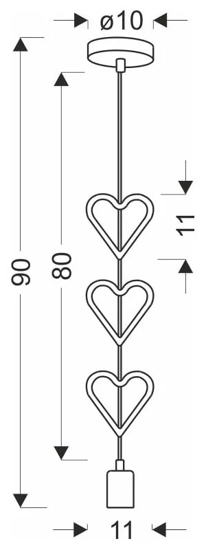 Bílý/modrý dětský lustr s kovovým stínidlem Single – Candellux Lighting