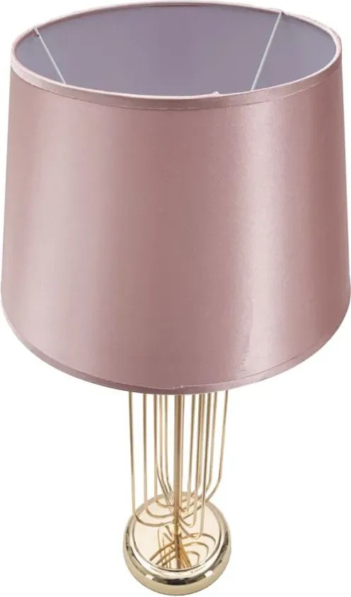 Stolní lampa Krista 64 cm růžovo-zlatá