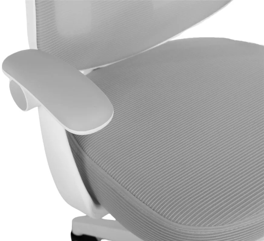 Dětská otočná židle Neoseat JUNI 010 s podnoží — látka, šedá
