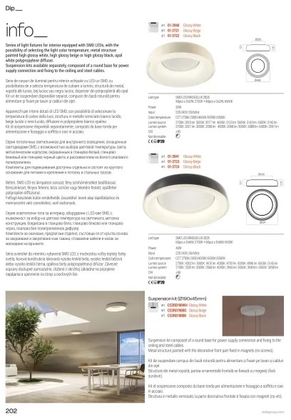 Redo 01-3723 - LED Stropní svítidlo DIP LED/40W/230V béžová